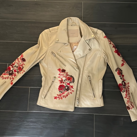 Blank NYC | Jackets & Coats | Blanknyc Floral Moto Leather Jacket | Poshmark